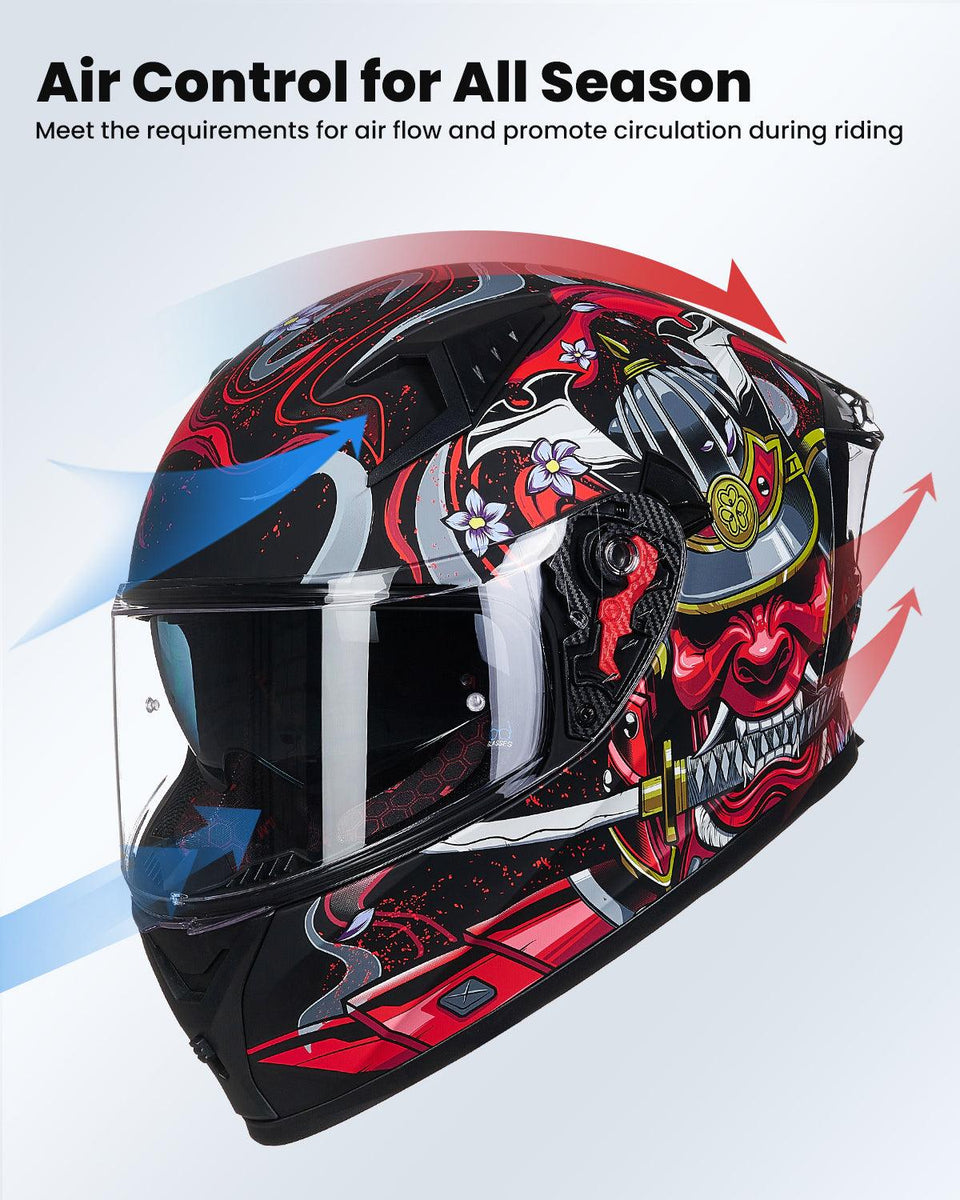 ILM Full Face Motorcycle Helmet Model Z501 – Bean's Moto Booth