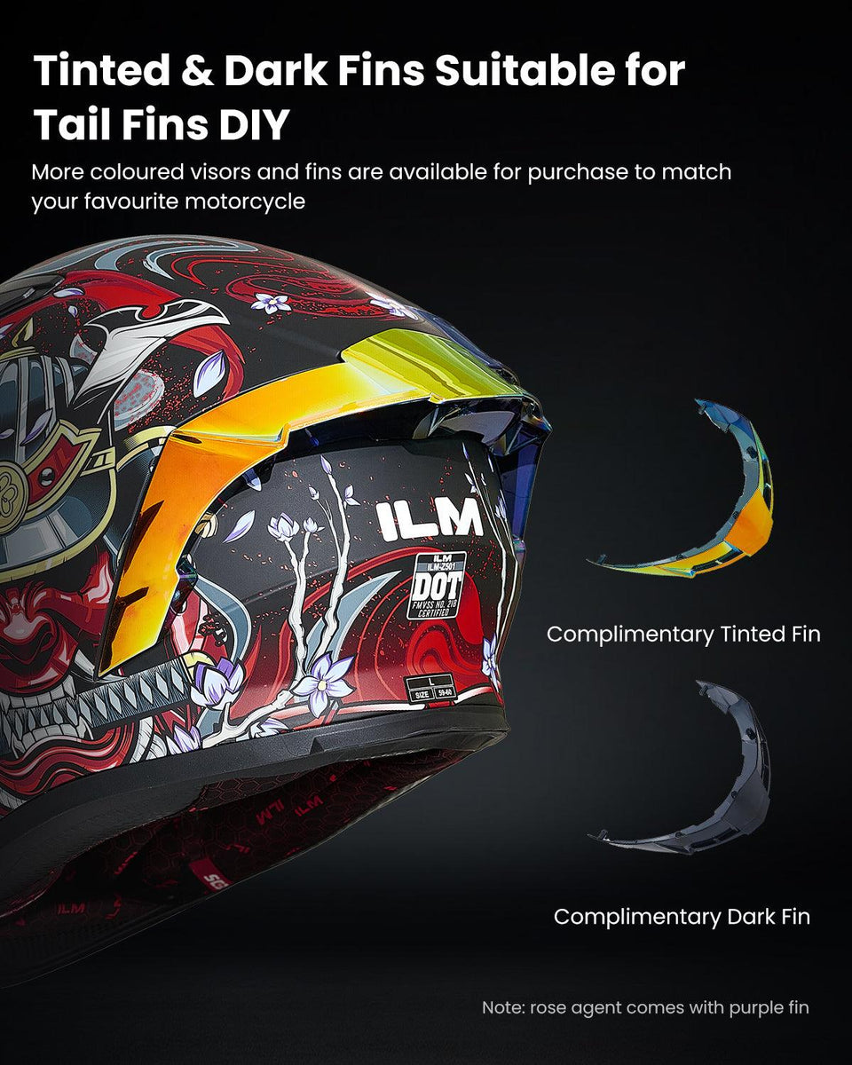 ILM Full Face Motorcycle Helmet Model Z501 – Bean's Moto Booth