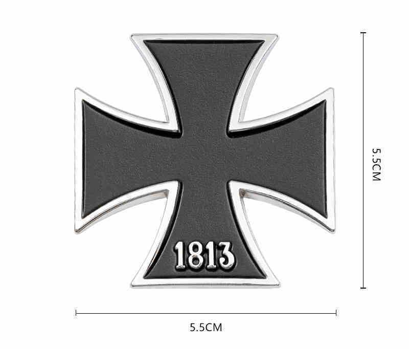 1813 Cross Metal Emblem – Bean's Moto Booth