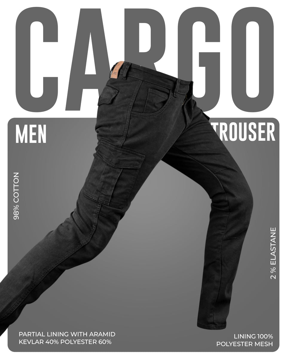 JAG Motorcycle Cargo Pants – Slim Fit Armored Cargo Jeans with CE ...