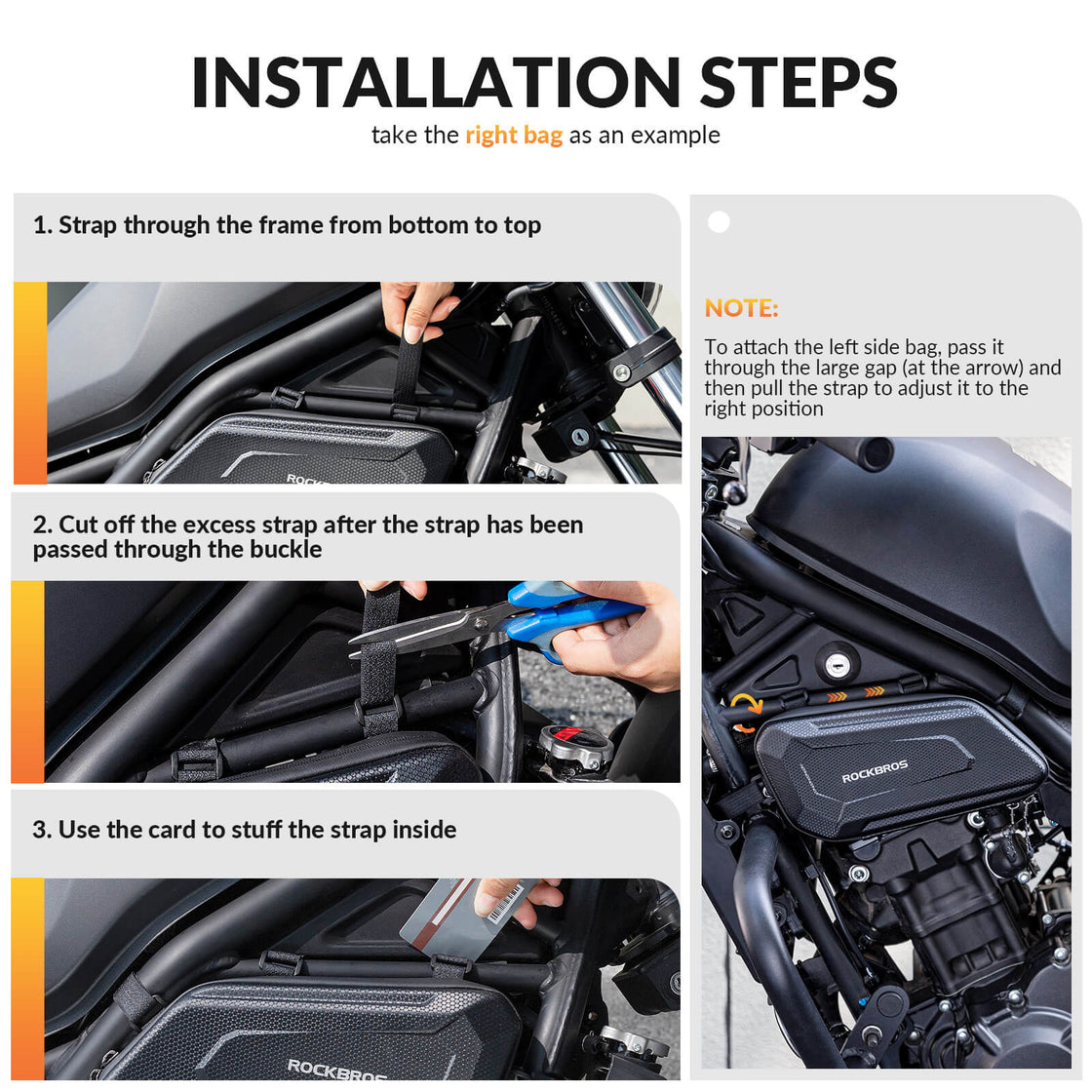 Motorcycle Triangle Side Bag – Bean's Moto Booth