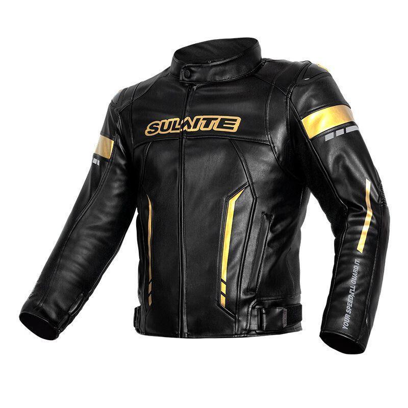 SULAITE™ Autumn/Winter Motorcycle PU Leather Jacket – Bean's Moto Booth