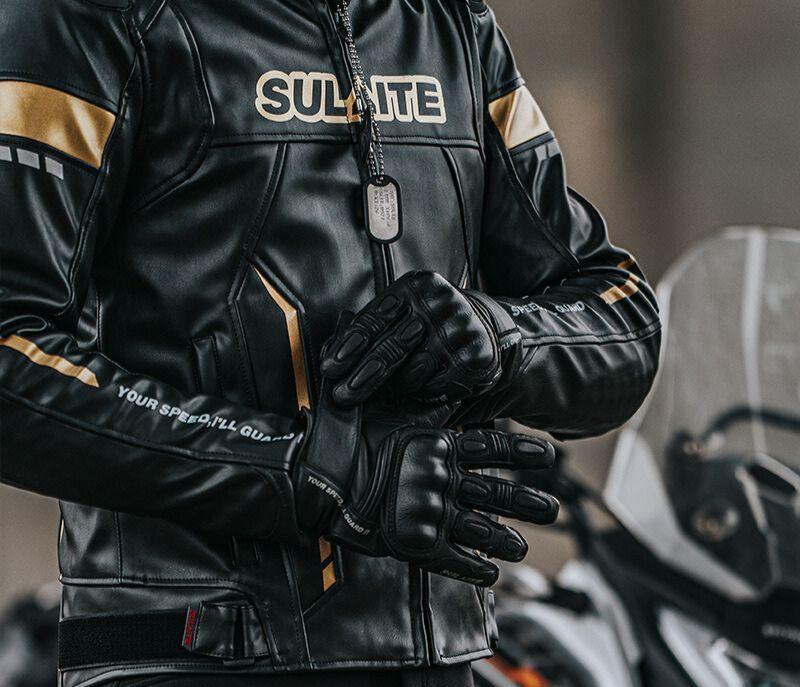 SULAITE™ Autumn/Winter Motorcycle PU Leather Jacket – Bean's Moto Booth